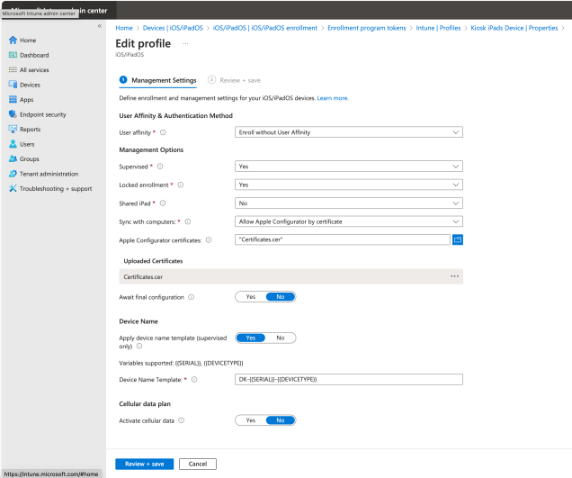 Apple devices allow local configurator connection with enrolment with ...